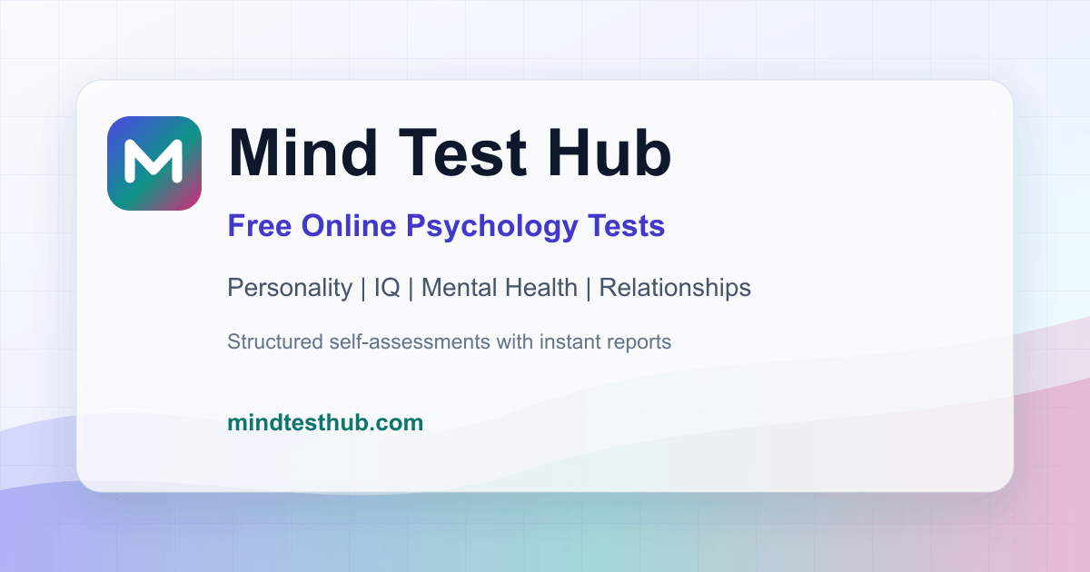 IQ测试｜免费智商与逻辑推理在线测评 - Mind Test Hub